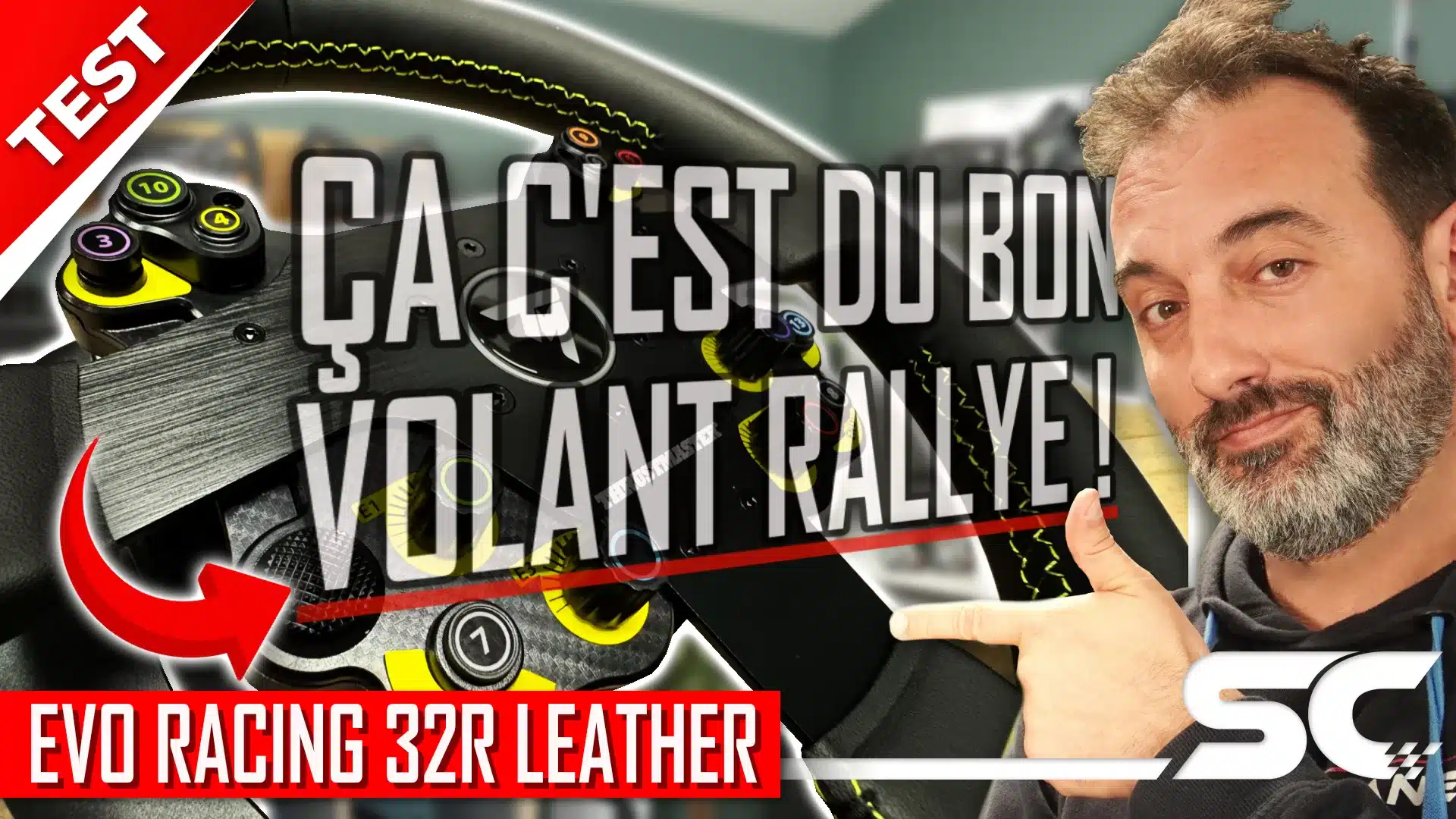 Test du volant rallye Thrustmaster EVO Racing 32R Leather - Superchicane